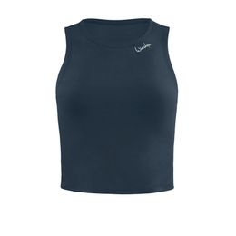WINSHAPE Sporttop 'AET136C' Damen Gr&ouml;&szlig;e XS anthrazit / wei&szlig;