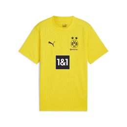 Trainingsshirt Puma "Borussia Dortmund Trainingstrikot Jugendliche", Kinder, Gr. 140, gelb (faster gelb schwarz), 100% Polyester, regular fit, Kurzarm, Shirts