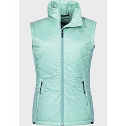 Schöffel Funktionsweste SCHÖFFEL "Hybrid Vest Stams L", Damen, Gr. 42, blau (7130, blau), Oberstoff : 100% Nylon Oberstoff Seitenteile: 94% Polyester 6% Elasthan Wattierung :, sportlich, ohne Ausschnitt, Westen