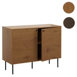 Mendler Sideboard HWC-N78, Kommode Schrank Anrichte, skandinavischer Stil Metall Holz Melamin MVG 86x110x40c 109287+109288