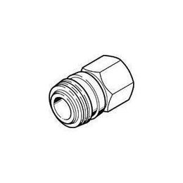 Festo Festo Brass Female Pneumatic Quick Connect Coupling, G 1/4 Female Threaded - KD4-1/4-I