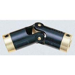 Huco Huco Universal Joint 103.13.2424, Single, Plain, Bore 1/4 x 1/4in, 46.2mm Length - 103.13.2424