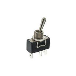 APEM APEM Toggle Switch, Panel Mount, On-Off-On, SPDT, Tab Terminal - X32CP