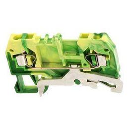 WAGO WAGO 280 Series Green/Yellow Earth Terminal Block, 2.5mm&sup2;, Single-Level, Cage Clamp Termination - 280-907