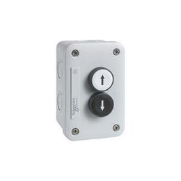 Schneider Electric Schneider Electric Push Button Control Station - 1NO + 1NO, ABS, 2 Cutouts, Arrow, IP54 - XALE2221