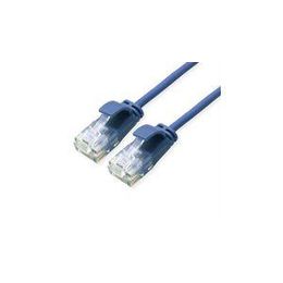 ROLINE ROLINE Cat6a Straight Male RJ45 to Straight Male RJ45 Ethernet Cable, UTP, Blue LSZH Sheath, 2m - 21.15.3945-100