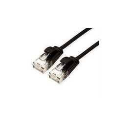 ROLINE ROLINE Cat6a Straight Male RJ45 to Straight Male RJ45 Ethernet Cable, UTP, Black LSZH Sheath, 150mm - 21.15.3950-100