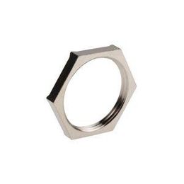 lapp lapp Silver Nickel Plated Brass Cable Gland Locknut, PG21 Thread - 52103250