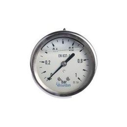 Baumer Electric Bourdon Analogue Pressure Gauge 1bar Back Entry, MIT3-F22.B15, 0bar min. - MIT3-F22.B15