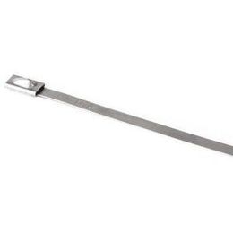 HellermannTyton HellermannTyton Cable Tie, Roller Ball, 362mm x 7.9 mm, Metallic 304 Stainless Steel, Pk-50 - 4919548