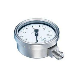 Baumer Electric Bourdon G 1/4 Analogue Pressure Gauge 6bar Bottom Entry, MEX3-D20.B20, 0bar min. - MEX3-D20.B20
