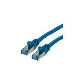 ROLINE ROLINE Cat6a Male RJ45 to Male RJ45 Ethernet Cable, S/FTP, Blue LSZH Sheath, 300mm, Low Smoke Zero Halogen (LSZH) - 21.15.2974-50