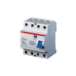 ABB ABB RCCB, 25A, 4 Pole, 300mA, Type A - 2CSF204101R3250 - F204A-25/0.3