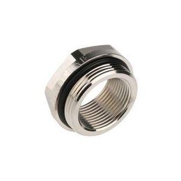 lapp lapp Cable Gland Adaptor, M32 Exterior Thread, M25 Interior Thread, Nickel Plated Brass, SKINDICHT Series - 52104573