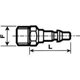 St&auml;ubli Electrical Connectors Staubli Male Safety Quick Connect Coupling, G 3/8 Male Threaded - RBE 06.6162