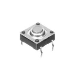 Alps Grey Button Tactile Switch, SPST 50 mA 0.85mm Snap-In - SKQBARA010
