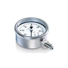 Baumer Electric Bourdon G 1/4 Analogue Pressure Gauge 4bar Bottom Entry, MEX3-D20.B19, 0bar min. - MEX3-D20.B19