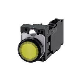 Siemens Siemens SIRIUS ACT Series Illuminated Push Button Complete Unit, 22mm Cutout, SPST, SPST, IP66, IP67, IP69(IP69K) - 3SU1106-0AB30-1FA0