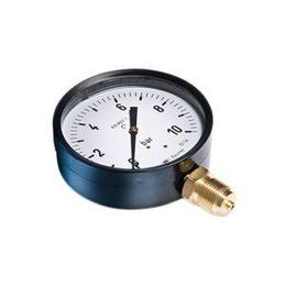 Baumer Electric Bourdon G 1/4 Analogue Pressure Gauge 6bar Bottom Entry, MAT2-D20.B20, 0bar min. - MAT2-D20.B20