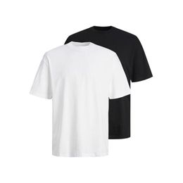 Jack & Jones Jack & Jones JJEBRADLEY TEE SS O-NECK 2PK MP NOOS T-Shirt schwarz wei&szlig; in M 12264845 Black W. White
