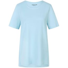 Green Cotton - Rundhals-Shirt Benedikte, blau, Gr. 40 / M - Baumwolle