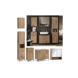 VICCO Badm&ouml;bel-Set Eliza Viking Oak 5 Teile