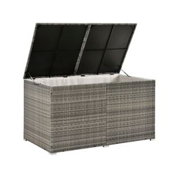 Juskys Polyrattan Auflagenbox Ikaria 950 L mit Deckel & Innenplane &ndash; Garten Kissenbox Gartenbox