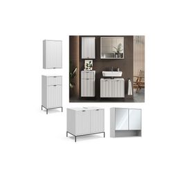 VICCO Badm&ouml;bel-Set Eliza Wei&szlig; 4 Teile