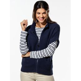 Walbusch Baumwoll-Zip-Strickweste