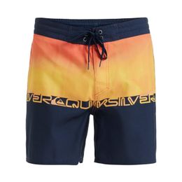 Boardshorts Quiksilver "Everyday 16"", Herren, Gr. 28(XS), fiery coral wordblock, [Hauptstoff] 100% Polyester, Hosen