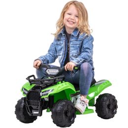 Actionbikes Motors Kinder-Elektroauto Jumpy, Kinderquad, 18 Watt, Bremsautomatik, LED-Lichter, Daumengas, Soundmodul (Grün)