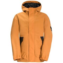 Outdoorjacke Jack Wolfskin "TEEN 2L JACKET Y", Kinder, Gr. 128, orange (maroccan, gold), OBERSTOFF 100% POLYESTER FUTTER 100% POLYESTER, Jacken