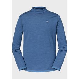 Schöffel Funktionsshirt SCHÖFFEL "Merino Turtle Neck M", Damen, Gr. M, blau (8540, blau), Oberstoff : 43% Lyocell 34% Wolle 23% Nylon, sportlich, Langarm, Shirts