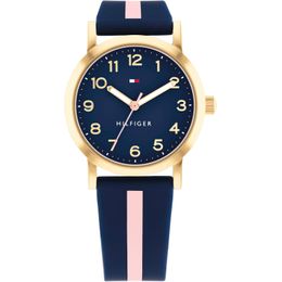 Quarzuhr Tommy Hilfiger "SPORT, 1720037", blau (dunkelblau, rosa), Armbanduhren, Kinder, Kinderuhr, Armbanduhr, Lernuhr, Mädchen, Schulanfang, Geschenkidee