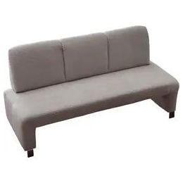 Polsterbank exxpo - SOFA FASHION "Intenso, Sitzbank, Breite 182 cm, wahlweise in Leder oder Textil", braun (cappuccino), B:182cm H:91cm T:67cm, NaturLeder, Strukturstoff (Zusammensetzung: Polyester 100%), Luxus-Microfaser (Zusammensetzung: Aufgeflockte 100% Polyester Schicht mit Prägung), Cord (Zusammensetzung: Polyester 100%), Sitzbänke, hohe Bodenfreiheit, frei im Raum stellbar, hoher Sitzkomfor