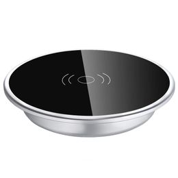 Drahtlose Einbau-Schnellladestation 20 Watt f&uuml;r Smartphone und Tablet (QI)
