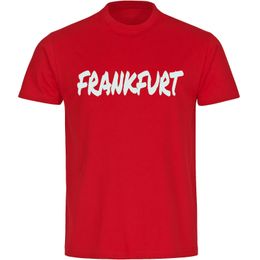 multifanshop Kinder T-Shirt - Frankfurt - Textmarker - Druck weiß - Kind