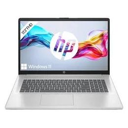 Mendler HP 17-cp2334ng, Notebook, mit 17,3 Zoll Display, AMD RyzenTM 3,7320U Prozessor, 8 GB RAM, 512 SSD, RadeonTM Onboard Graphics, Natural Silver, Windows 11 Home (64 Bit)