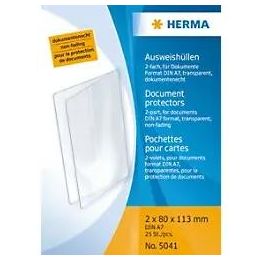 Herma Ausweishüllen Transparent PP (Polypropylen) 11,3 x 8 cm 25 Stück