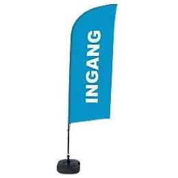 SHOWDOWN Eingang Windform Strandflagge 330 x 89 cm Einseitig Aluminium