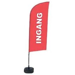 SHOWDOWN Eingang Windform Strandflagge 330 x 89 cm Einseitig Aluminium