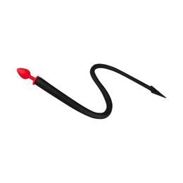EIS Silikon-Analplug mit Teufelsschwanz, 1,90 m