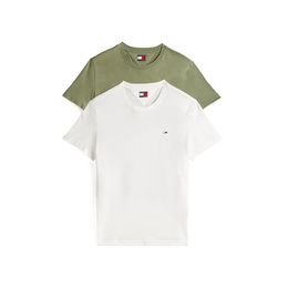 Tommy Jeans T-Shirt Herren Gr&ouml;&szlig;e 6XL gr&uuml;n / wei&szlig;