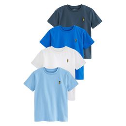 next Shirt boy Blue, White size 4 yrs