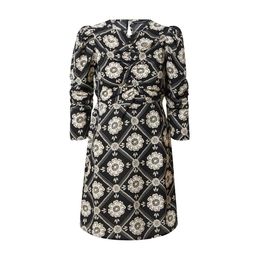 Dorothy Perkins Kleid Damen Größe 38 beige / schwarz Winterkleid