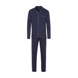 Hanro Long Pajamas ' Day & Night ' male Blue size M