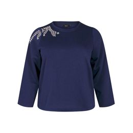 ZIZZI Sweatshirt 'MKIHOLM' female Blue size XXL