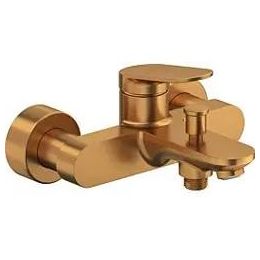 Duravit Wave Wannenarmatur WA5230000004 Aufputz, Umsteller mit automatischer Rückstellung, Bronze gebürstet