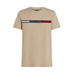 Tommy Hilfiger T-Shirt Herren Gr&ouml;&szlig;e S beige / navy / rot