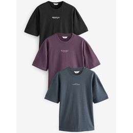 next Shirt male Blue, Purple, Black size M
